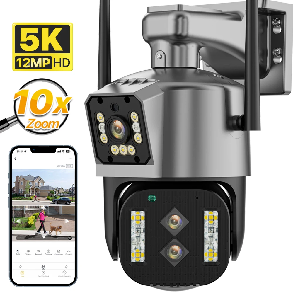 5K-12MP-Binocular-WIFI-Camera-Outdoor-10X-Zoom-2-8-12mm-Three-Lens ...