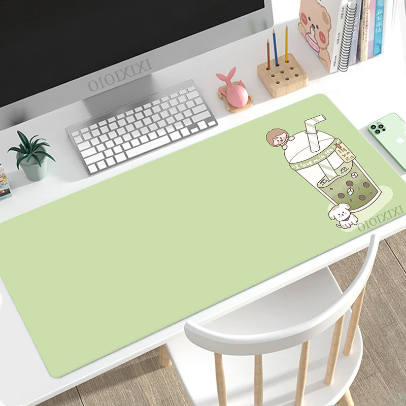 Cute-Anime-Matcha-Green-Mouse-Pad-Gaming-XL-Large-HD-Custom-Mousepad ...