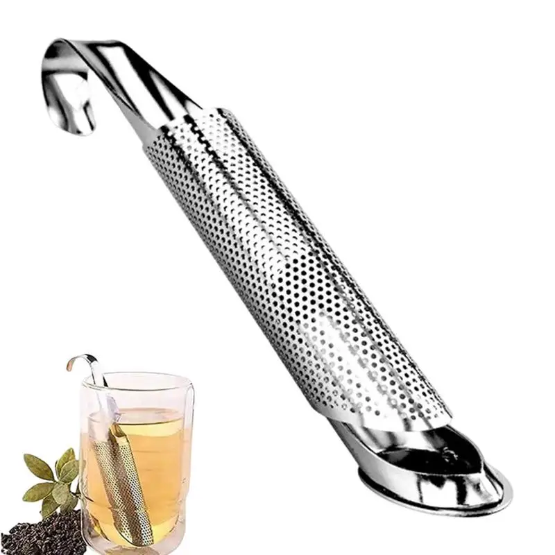 Stainless-Steel-Tea-Strainer-Stick-Pipe-Tea-Steeper-Strainer-Easy-To ...