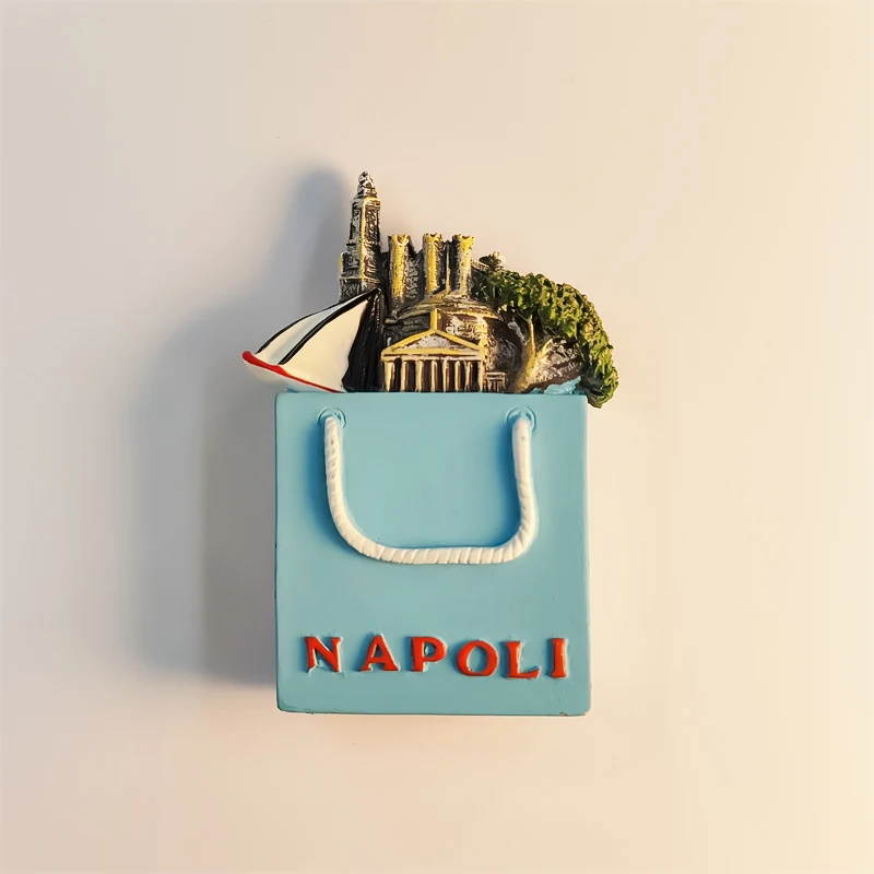 Italy，Naples，Landmark building，bag，3D Stereoscopic，Tourism souvenirs ...