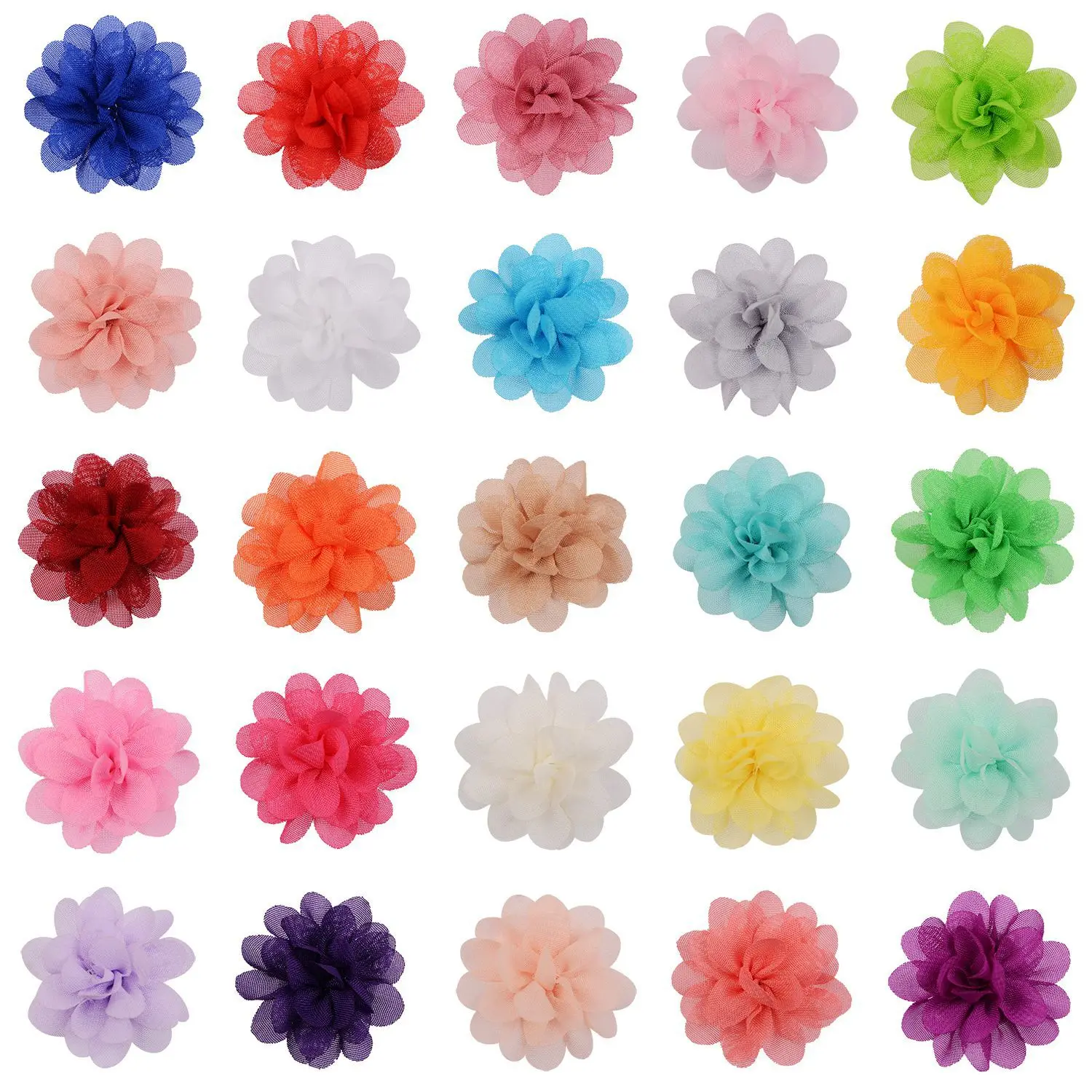 5cm-Satin-Mini-DIY-Flowers-Kids-Boutique-Chiffon-Flowers-Christmas ...