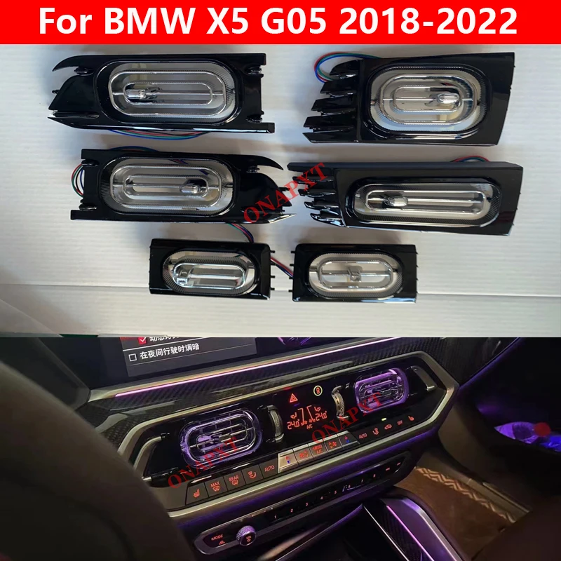For-BMW-X5-G05-2018-2022-LED-Car-Air-Vent-Turbine-Outlet-Nozzle ...