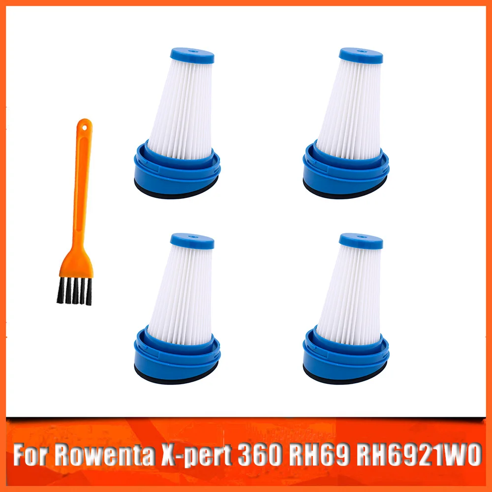 4Pack Vacuums Replacement Pleated Filter for Rowenta X-pert 360 RH69 ...
