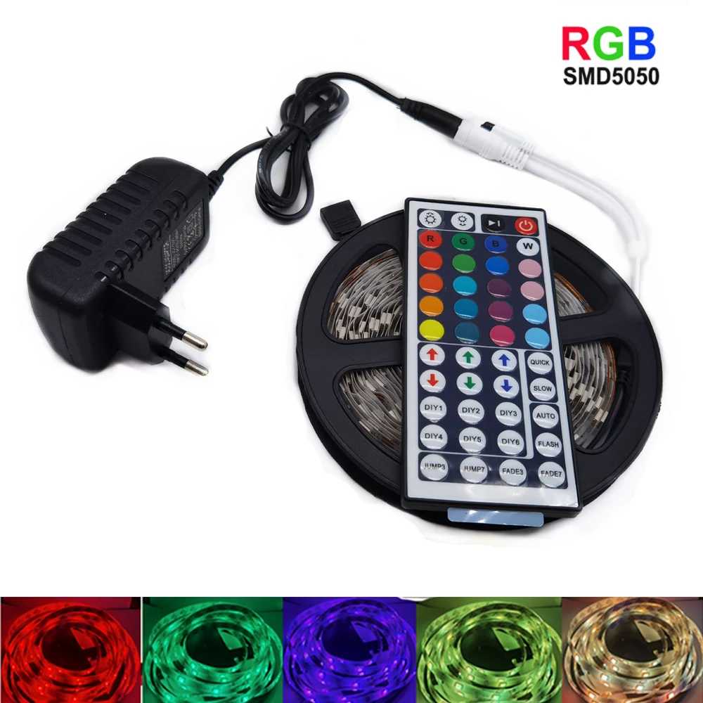 5m 10m 15m 20m LED Strip 5050 2835 IP20 RGB Strip LED Light Flexible ...