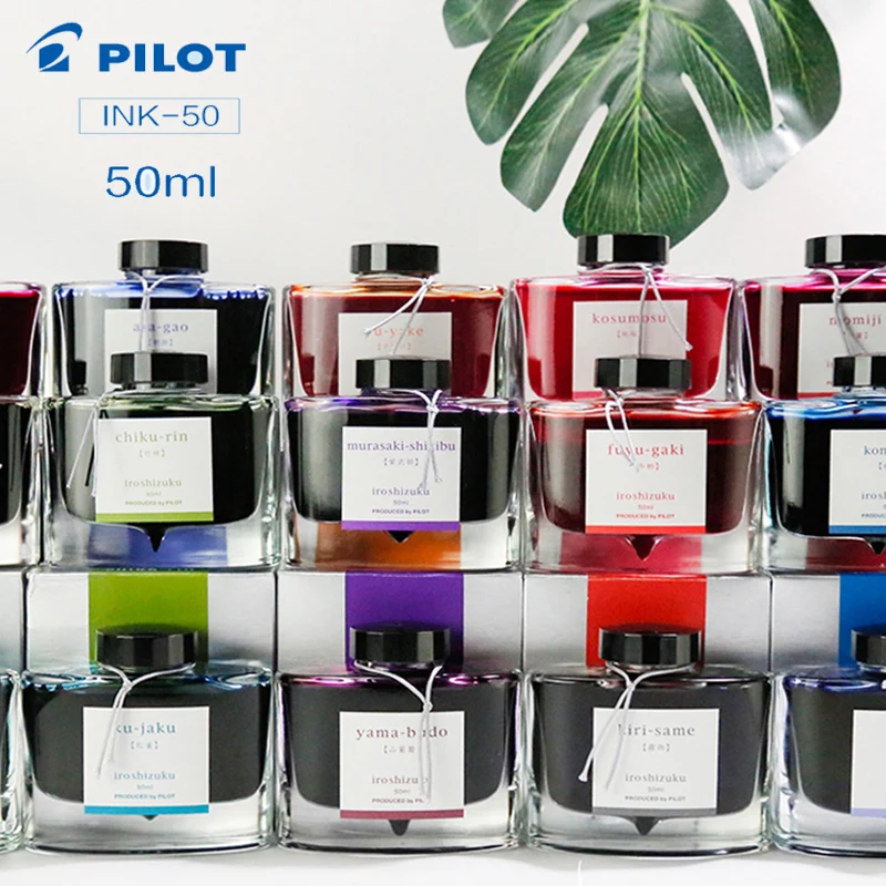 PILOT-Colorful-Fountain-Pen-Iroshizuku-INK-50-Steel-Non-carbon-Ink ...
