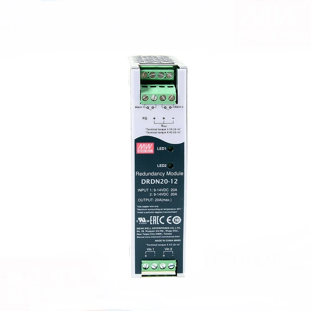 MEAN-WELL-DRDN20-Series-DC12V-24V-48V-30A-Redundancy-Module-DIN-Rail ...