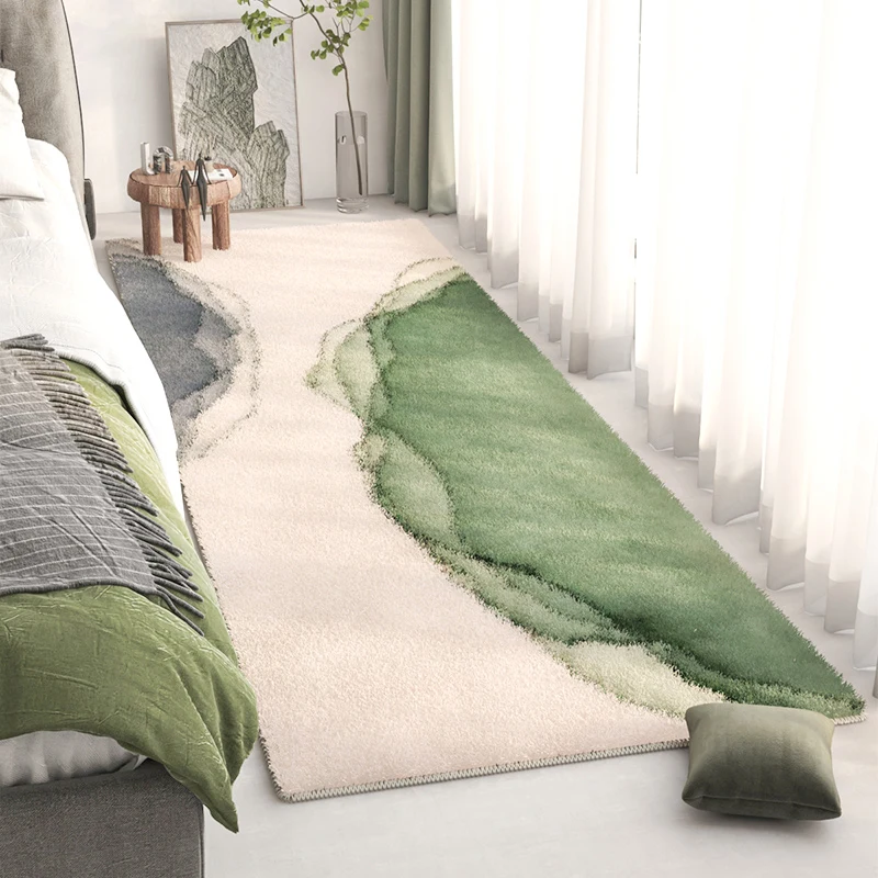 Long-Bedside-Rugs-for-Bedroom-Decor-Fluffy-Carpets-Non-slip-Area-Rug ...