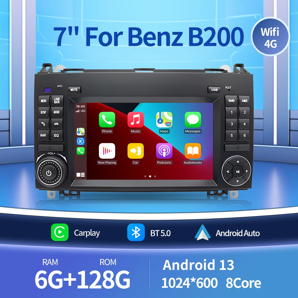 Wireless-Carplay-Android-13-for-Mercedes-Benz-B200-Vito-W639-Viano-B ...