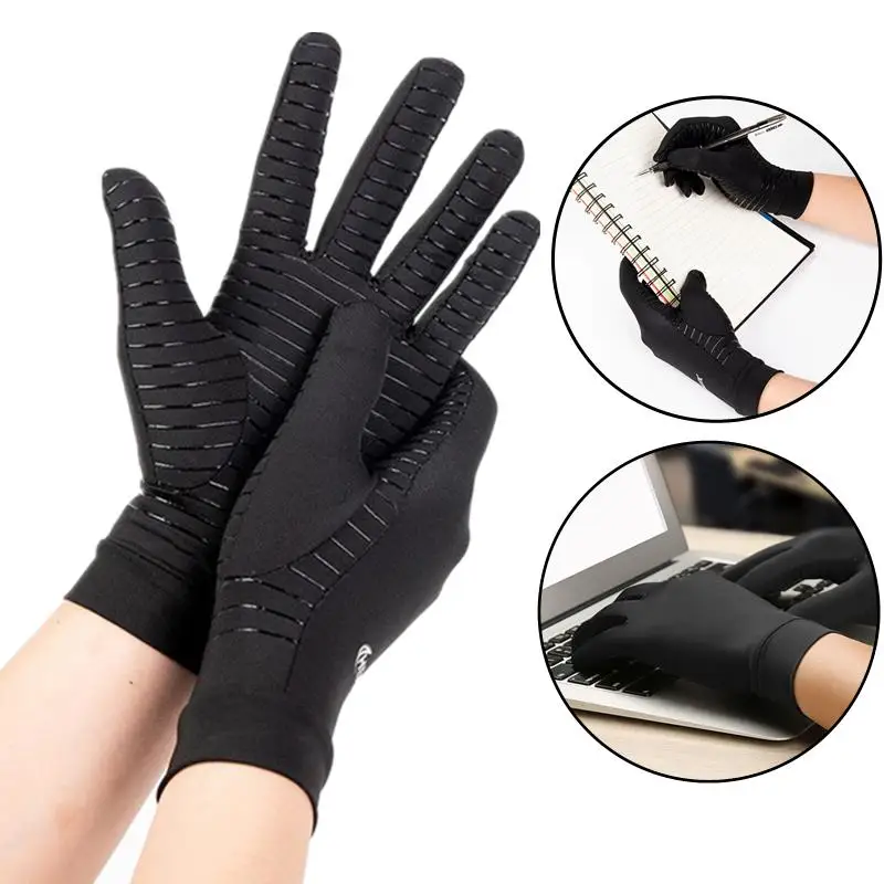 Copper Arthritis Compression Gloves for Women Men, Hand Pain Swelling ...