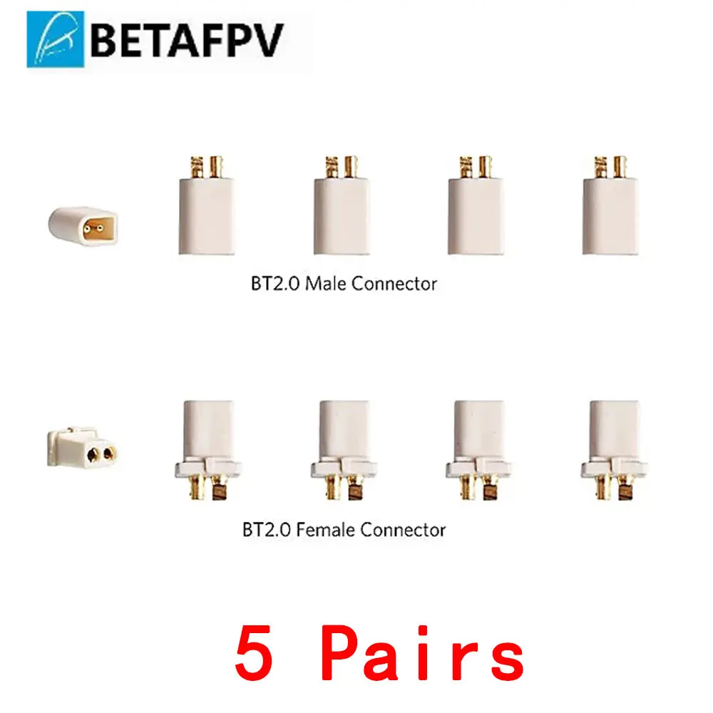 5-Pairs-BETAFPV-BT2-0-Connectors-Female-and-Male-Connector-for-BT2-0 ...