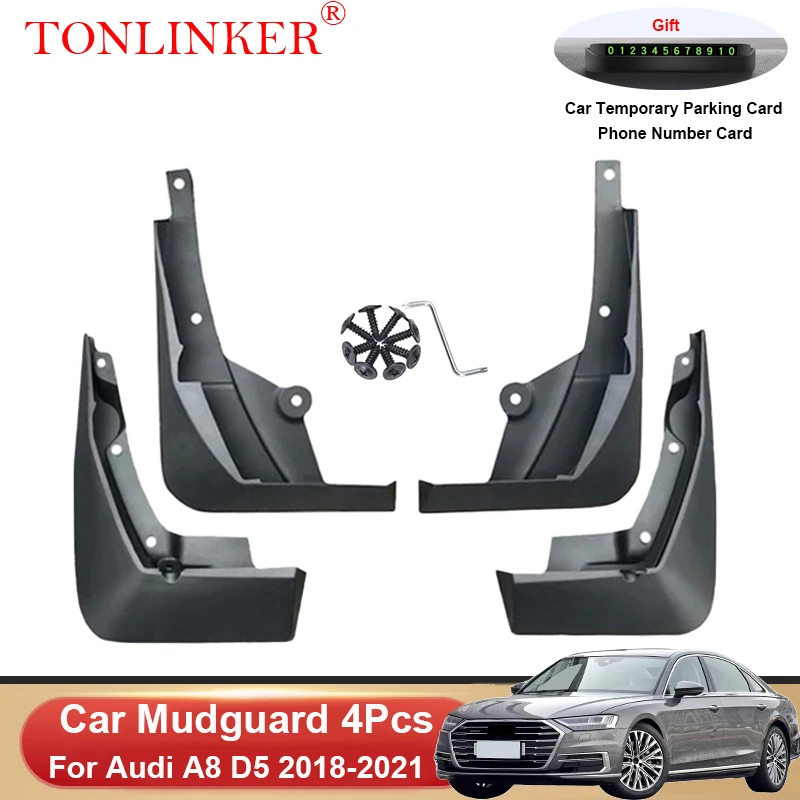 TONLINKER-Car-Mudguard-For-Audi-A8-D5-2018-2019-2020-2021-Mudguards ...