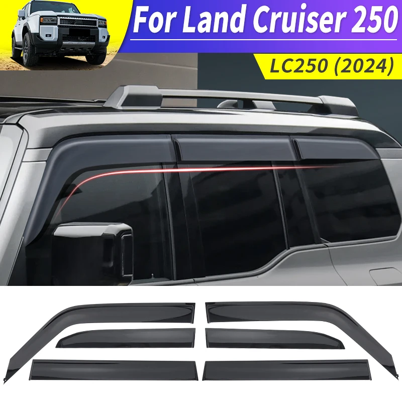 Side-window-deflector-rain-guard-visor-For-Toyota-Land-Cruiser-250 ...