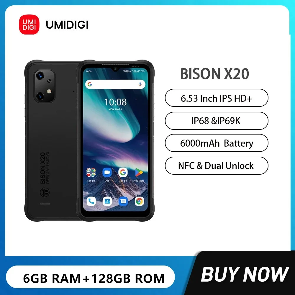 UMIDIGI-BISON-X20-Smartphone-robusto-prova-d-gua-telefone-m-vel-Android ...