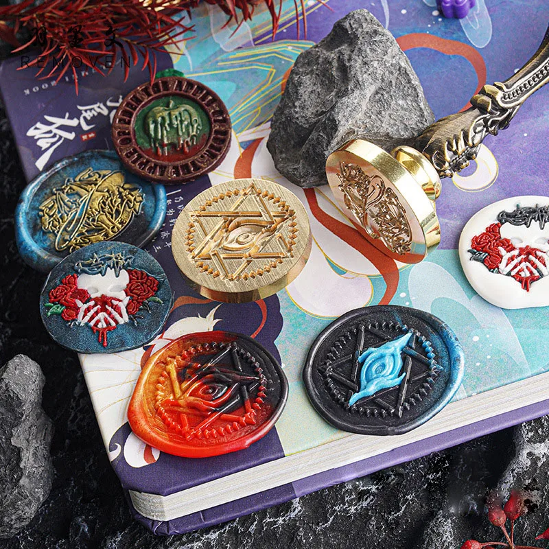 Stamp-Fire-Painted-Seal-Wax-Seven-Deadly-Sins-The-Devil-Skeletons ...