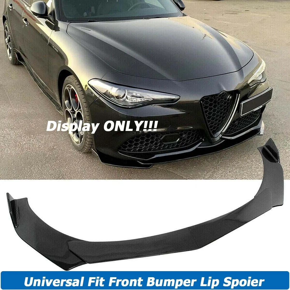 Universal-Front-Bumper-Lip-Spoiler-Side-Splitter-Deflector-Body-Kit ...