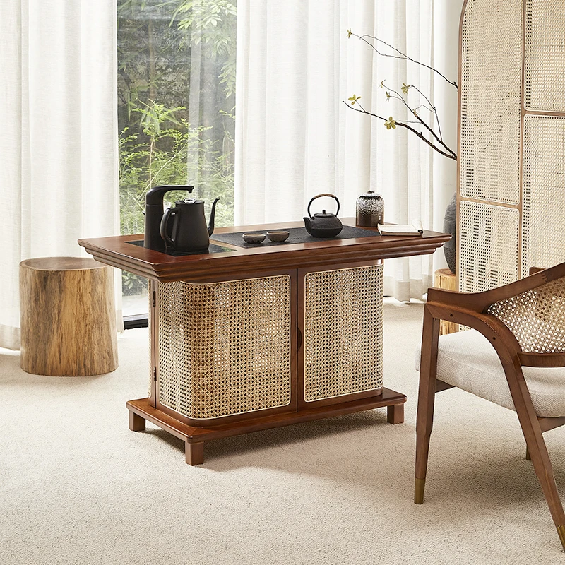 New-Chinese-style-solid-wood-tea-table-home-balcony-leisure-tea-table ...