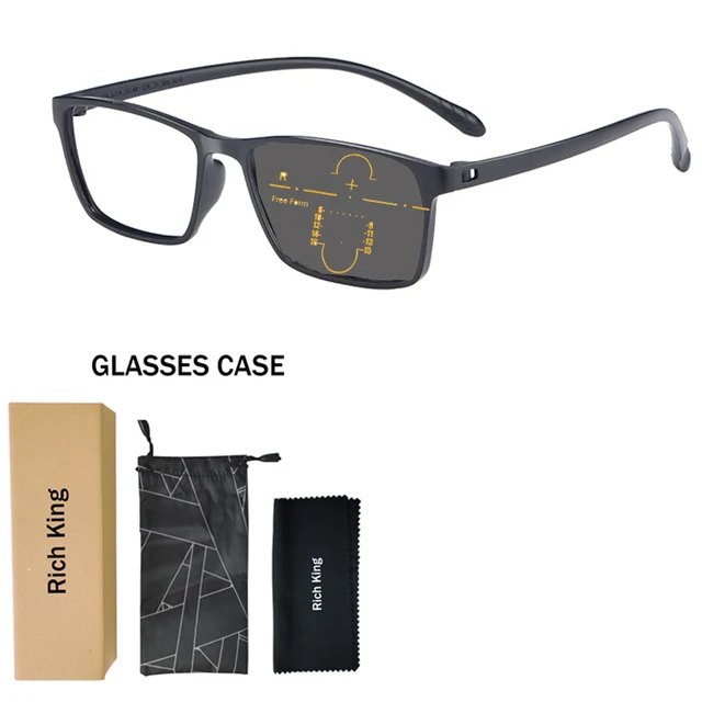 Titanium Photochromic Progressive Reading Glasses Men Multifocal ...