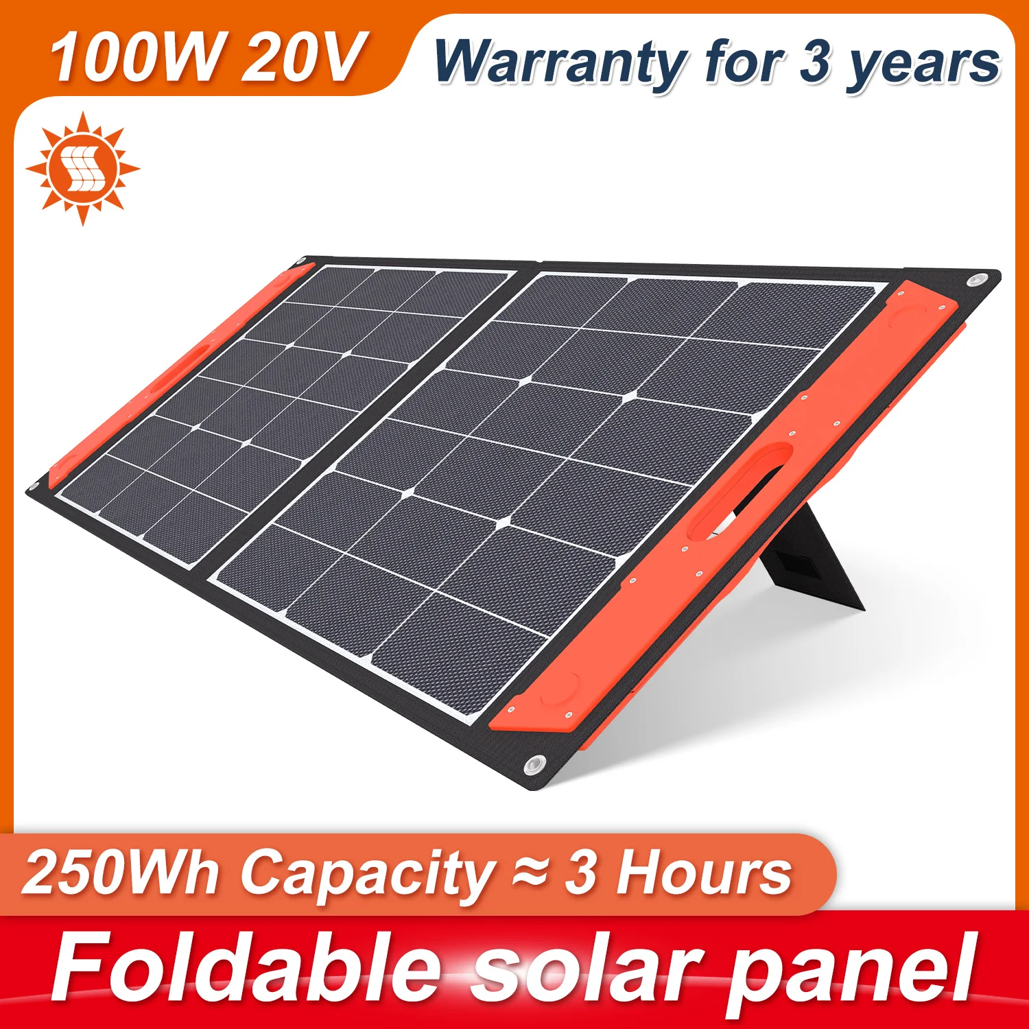 100W 400W SUNPOWER Foldable solar panel Outdoor portable 12 v battery ...
