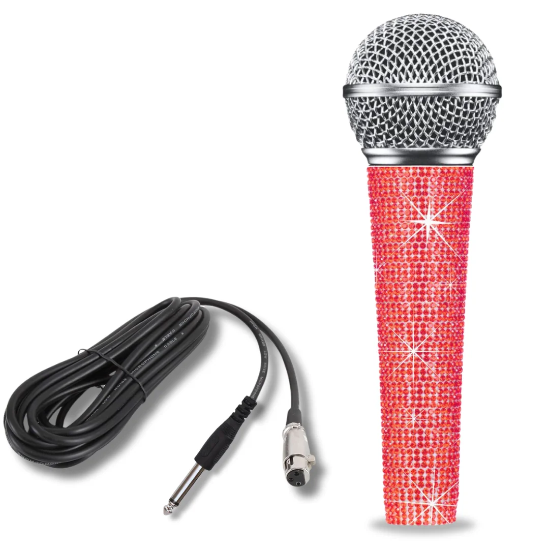 Professional-Cardioid-Dynamic-Vocal-Microphone-with-Sparkle-Red ...