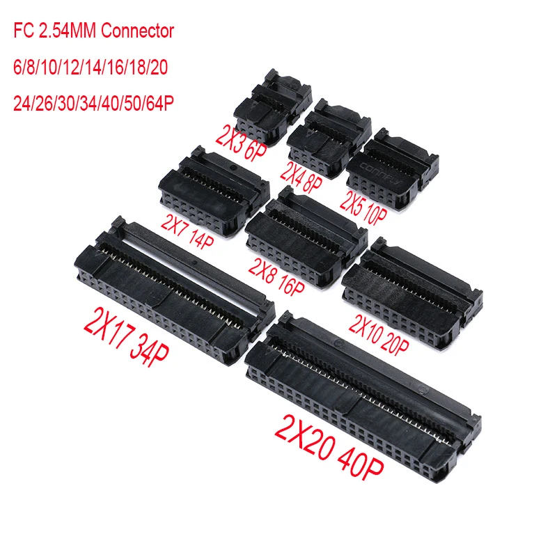 10Pcs-FC-2-54mm-Pitch-6P-8-10-12-14-16-18-20-24-26-30.jpg