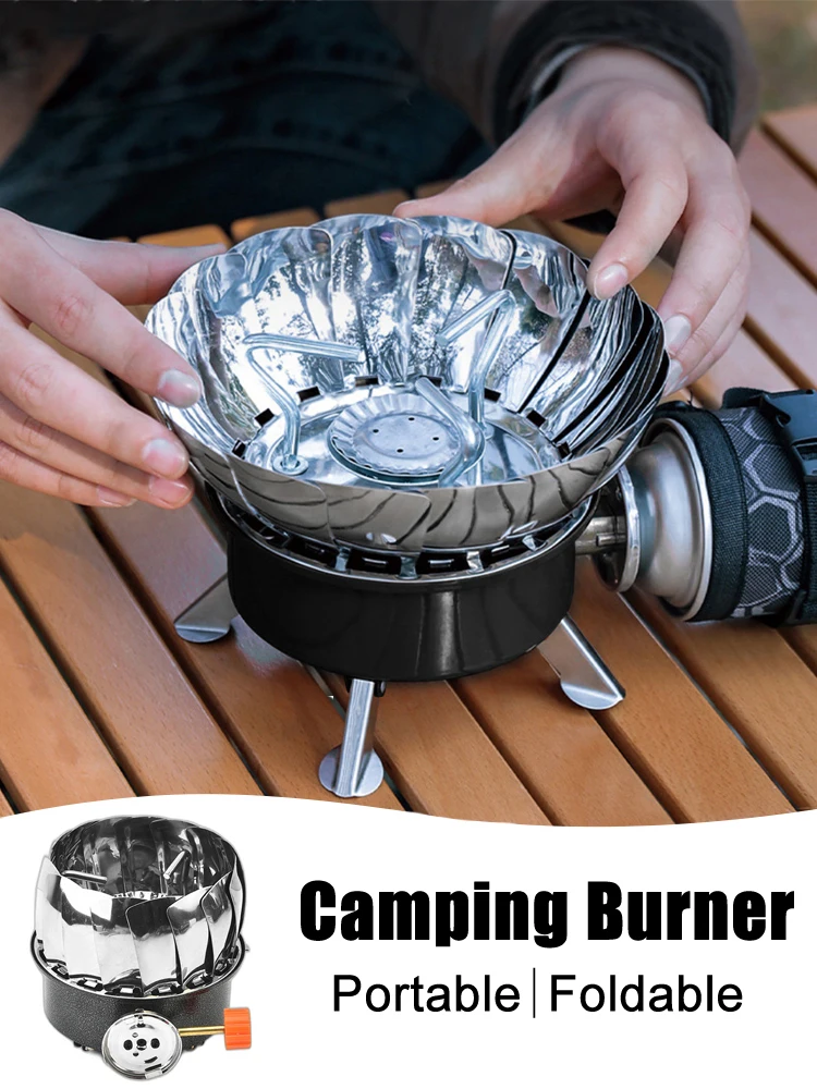 Outdoor-Mini-Square-Stove-Portable-Folding-Gas-Stove-Card-Camping ...