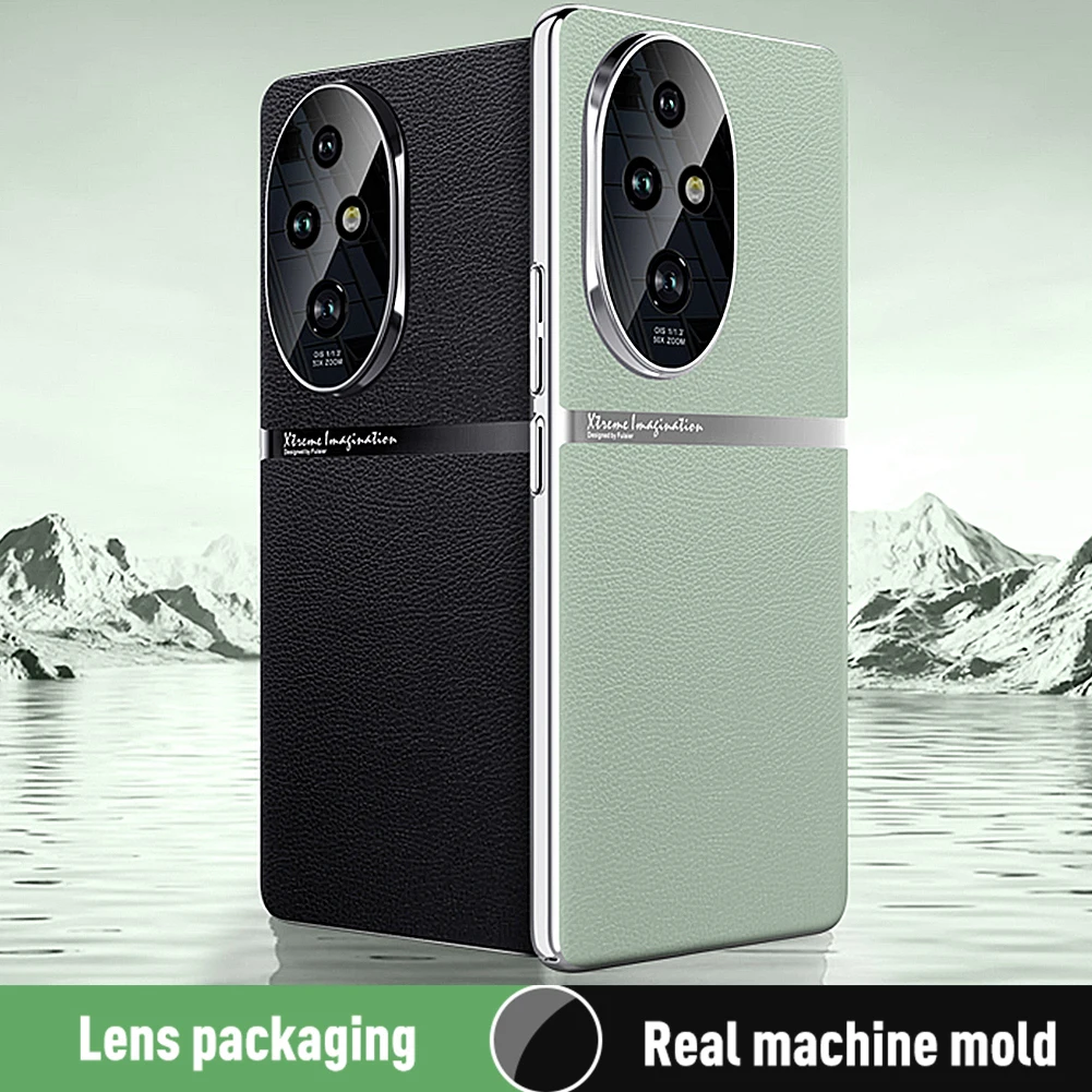 Original Case For HONOR 200 Pro Luxury leather Hard Shockproof Cover ...