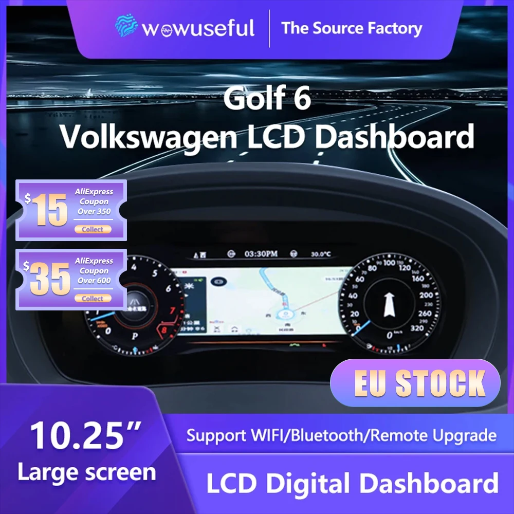 10-25-Digital-Instrument-Cluster-for-Volkswagen-Golf-6-MK6-2010-11-12 ...