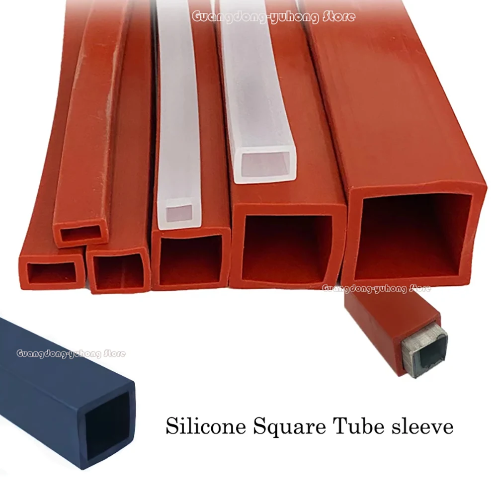 Silicone-Square-Tube-Sleeve-High-Temperature-Resistant-Package-Profile ...