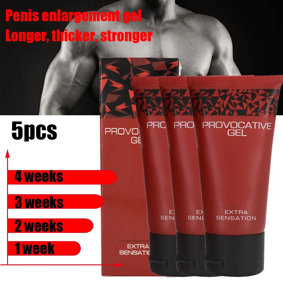 5pcs/lot Provocative Gel Penis Enlargement Cream Increase Penis Size ...