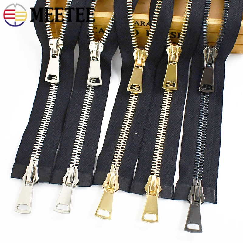 1Pc-8-Metal-Zipper-70-80-90-100cm-Double-Slider-Open-End-Zippers-Bag ...