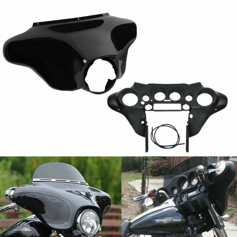 Motorcycle-Front-Batwing-Inner-Outer-Fairing-For-Harley-Touring-Electra ...