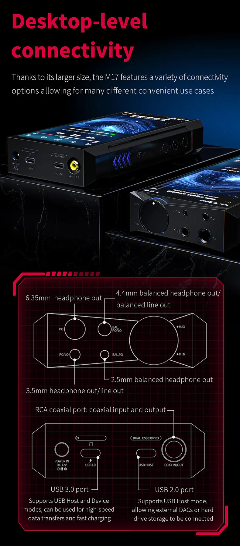 FiiO M17 Музыкальный плеер | AliExpress