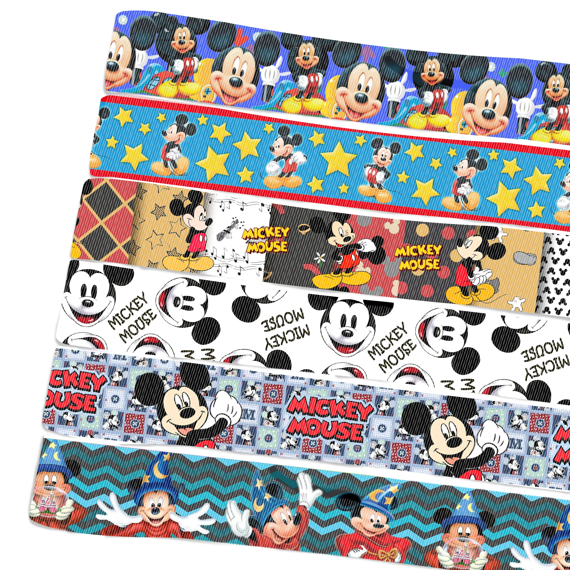 5Yard-22MM-25MM-38MM-Mickey-Minnie-Donald-Duck-Printed-Disney-Cartoon ...