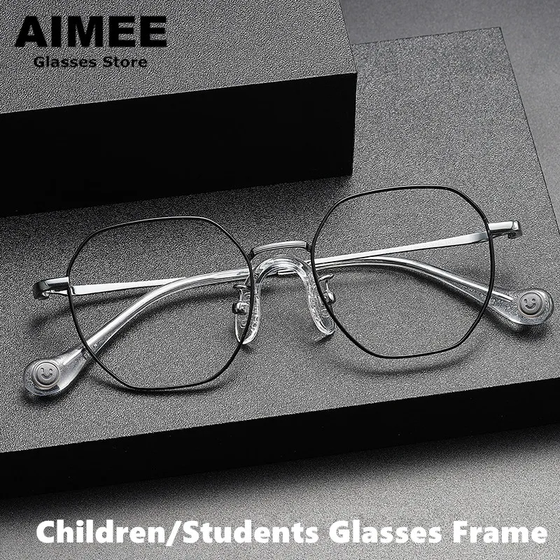 Pure-Titanium-Ultralight-Glasses-Frame-Children-Students-Square ...