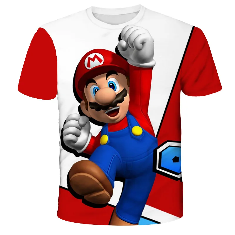 Super Mario T Shirts Kids Boys Girls T-shirt Baby Cartoon Tops Tees ...