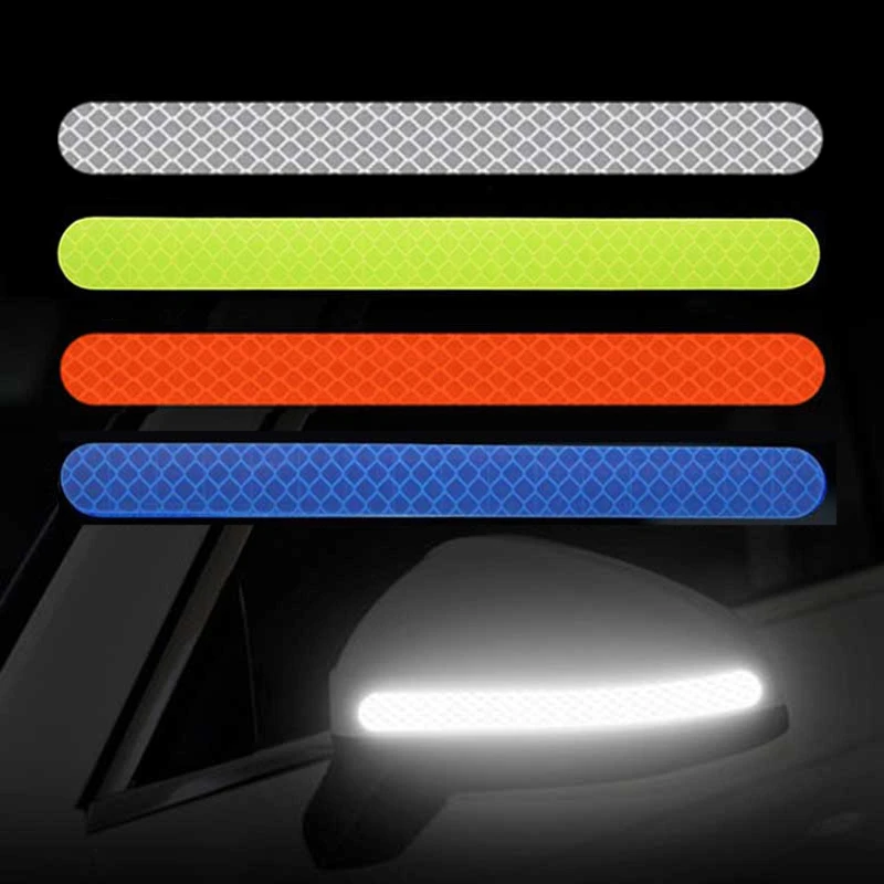 2pcs Reflective Strips Car Rearview Mirror Anti-collision Warning ...
