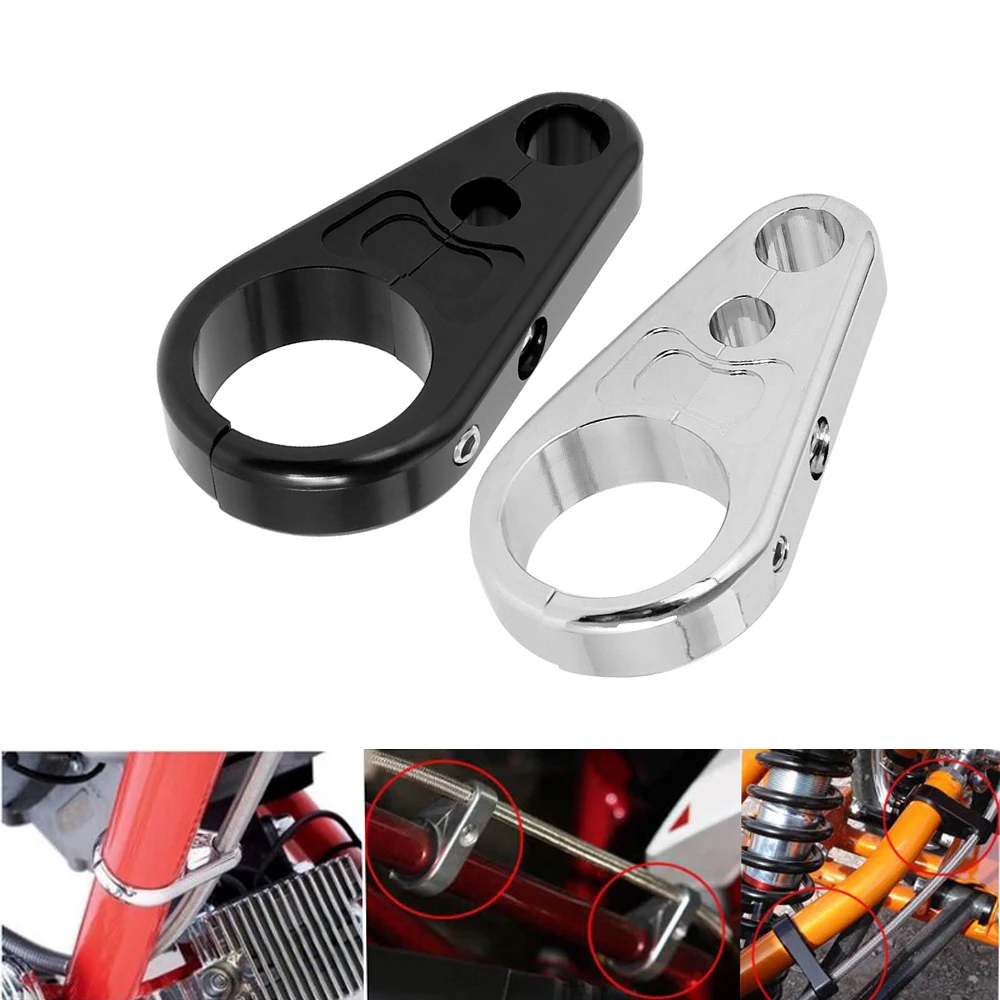 Motorcycle-Frame-Handlebar-Cable-Clamp-Brake-Line-Clutch-Brake-Cable ...