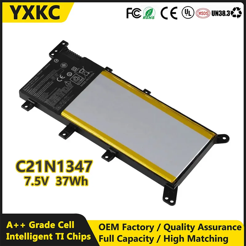 YXKC 7.5V 37W C21N1347 Li-Ion laptop Battery for Asus X555LA X555LD ...