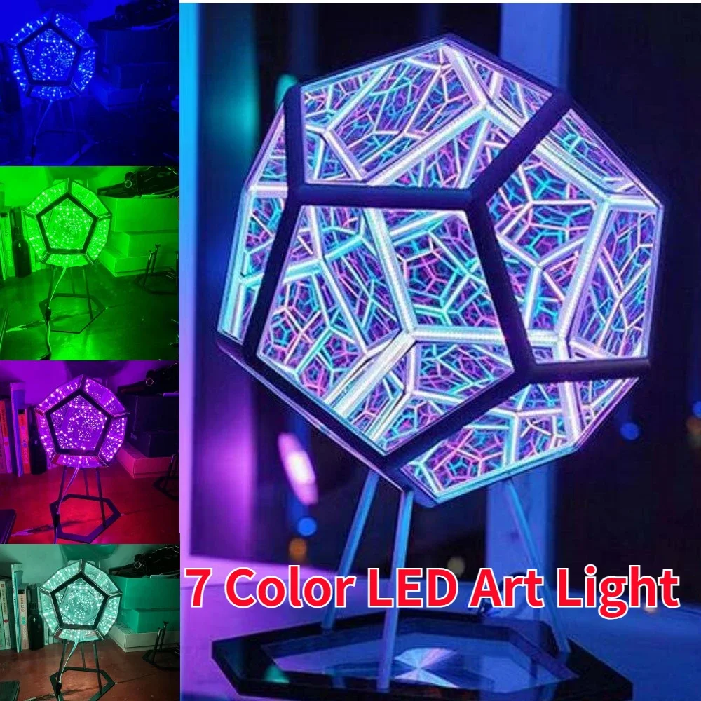 Christmas-7Color-Night-Lights-Creative-Cool-Infinite-Dodecahedron-Creative-Cool-Color-Art-Lights ...