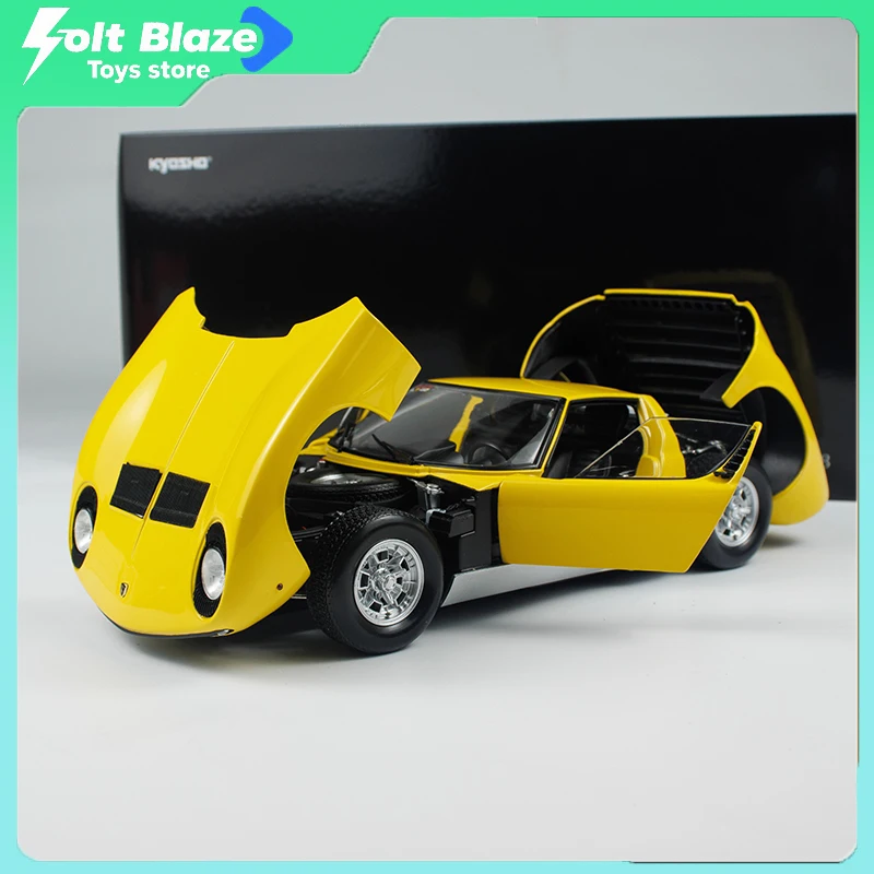 KYOSHO 1/18 Lamborghini MIURA P 400 Yellow DieCast Fully Openable Car ...