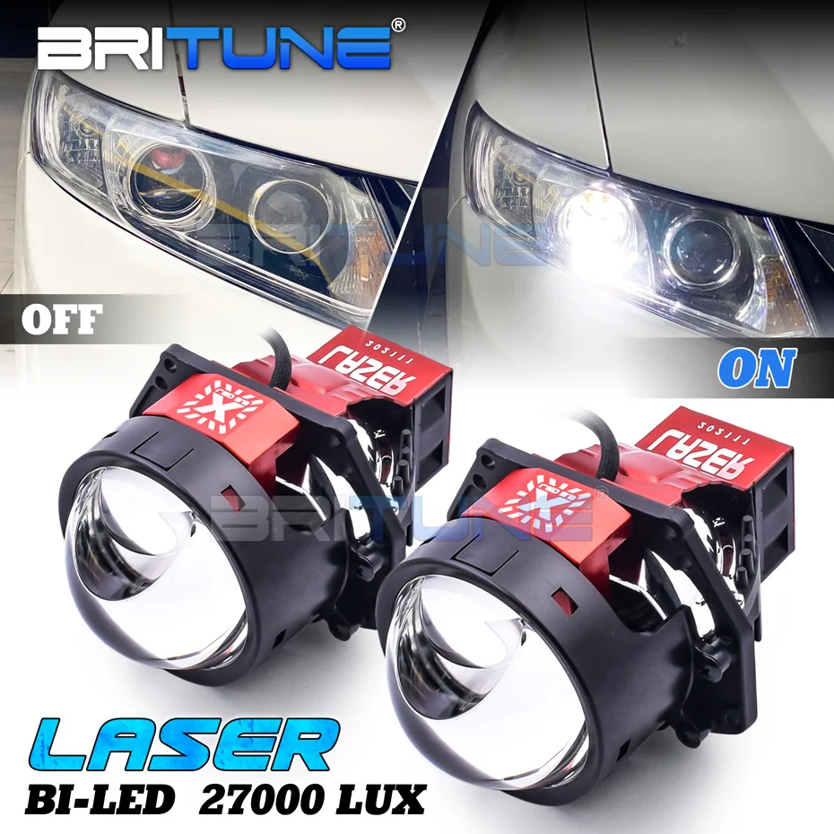 75W-Laser-Bi-led-Lenses-Car-Headlights-Projector-3-inch-27000LM-Auto ...