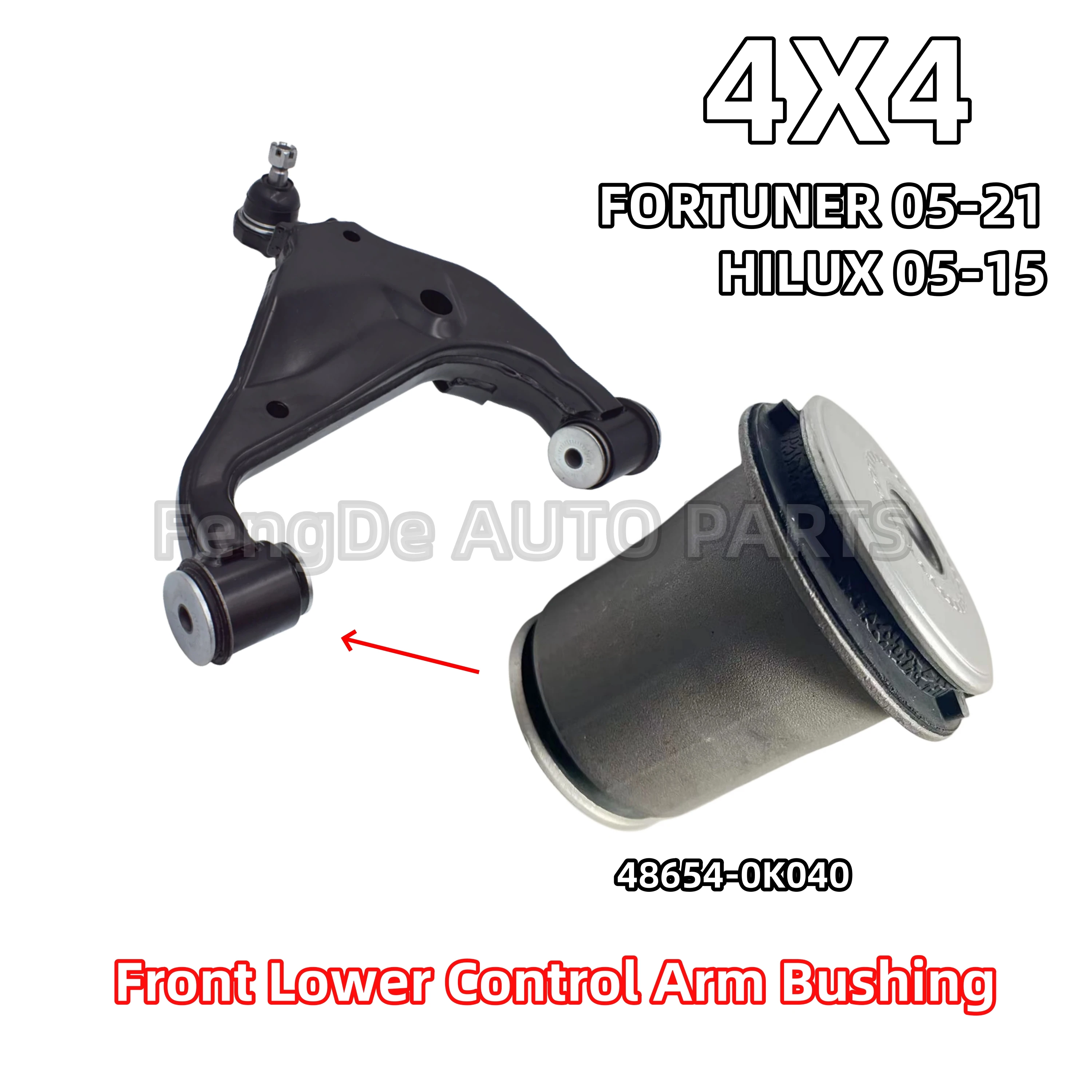 Buje-de-brazo-de-Contral-inferior-delantero-4WD-para-TOYOTA-FORTUNER ...