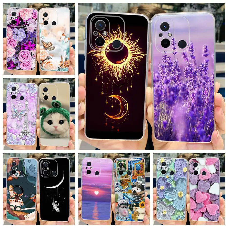 For Xiaomi Redmi 12C 4G Case Colorful Painted Cover Soff Slim Phone ...