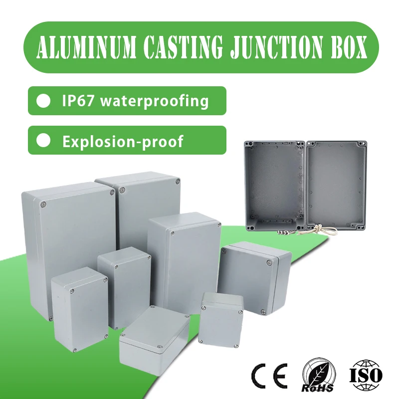 Cast aluminum junction box with IP67 waterproof rating, outdoor ...