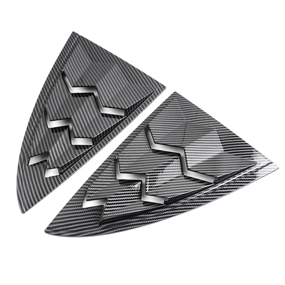 Car Rear Window Triangle Exterior Decor Blinds Spoiler Leaves Shutter ...