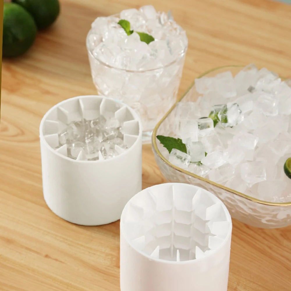 Ice Cubes Tray Food Grade Quickly Freeze Silicone Ice Maker Creative ...