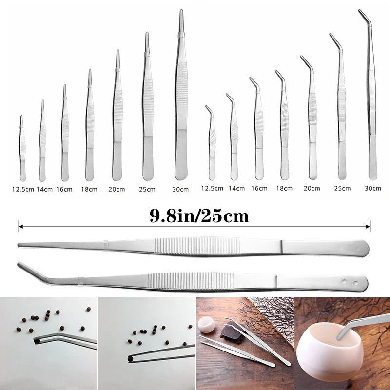 12-5-30cm-Thickened-Medical-Dressing-Lengthened-Tweezers-430-Refined ...