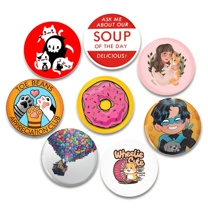 Punk-Duck-Lapel-Pin-Book-Worm-Badge-Froggy-Toe-Beans-Brooche-for ...