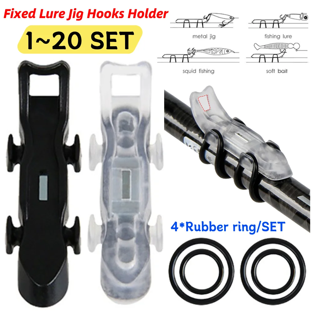 Magnetic Fixed Lure Jig Hooks Holder with Rubber Rings Automatic ...