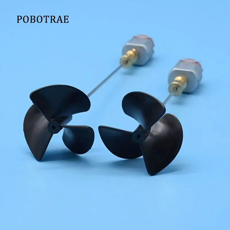 130 Strong Magnetic Dual Motor DIY Small Boat Power Kit Motor Propeller ...